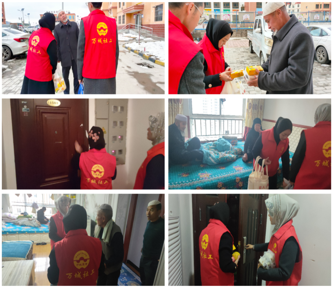 三抓三促”民政在行动】积石山县吹麻滩镇社会工作服务站开展关爱困境老人主题活动